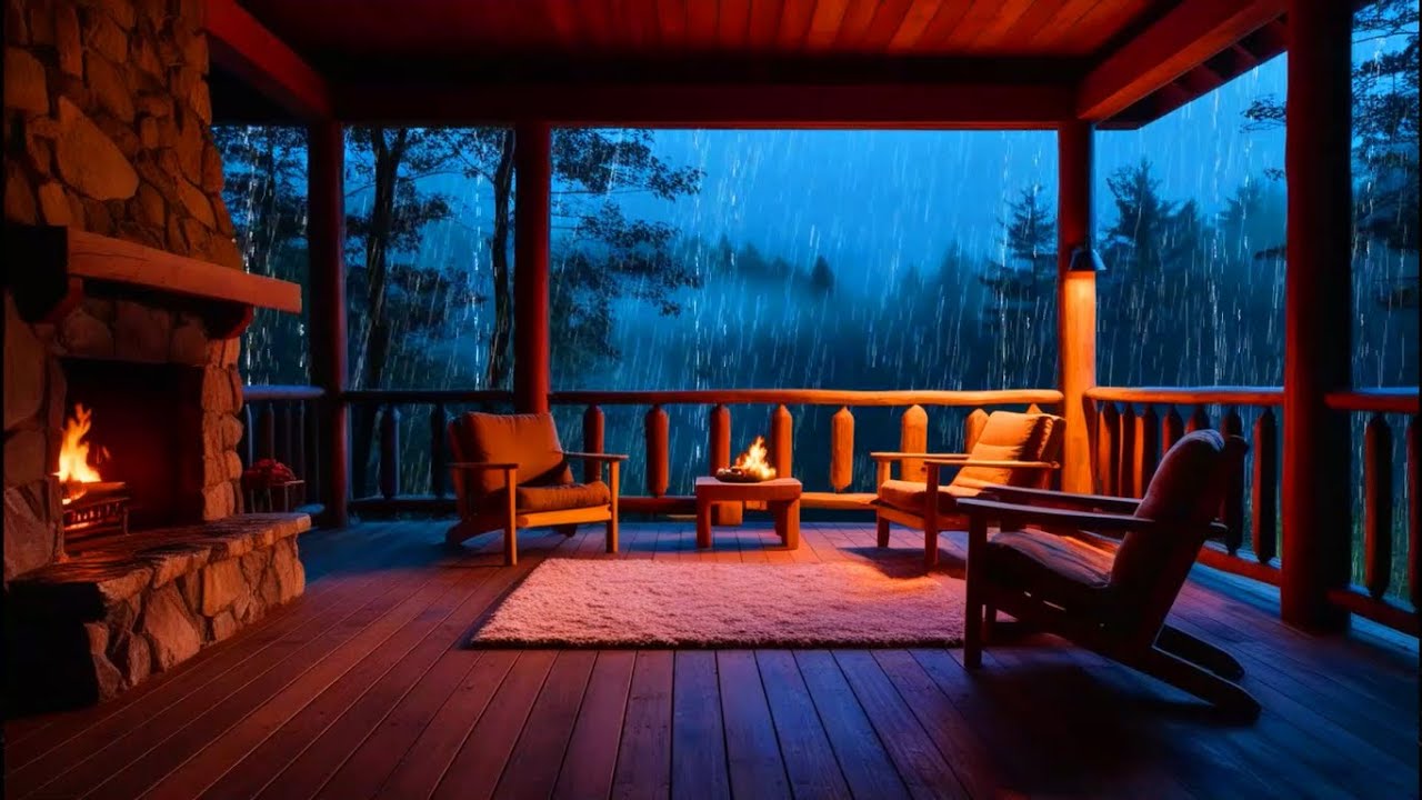 NIGHTTIME RAIN & PIANO • Relaxing Music for Deep Sleep •Meditation for ...