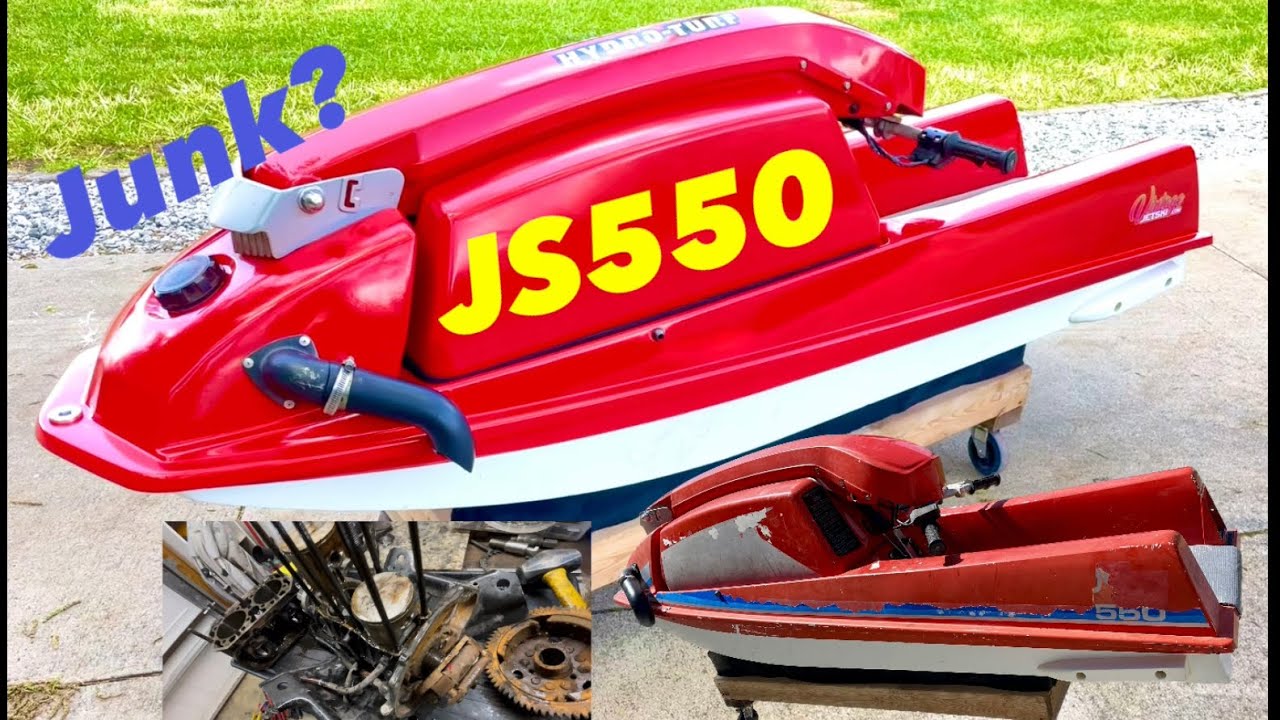 Saved junk JS550 1985 JetSki. First start. #kawasaki #js550 # ...