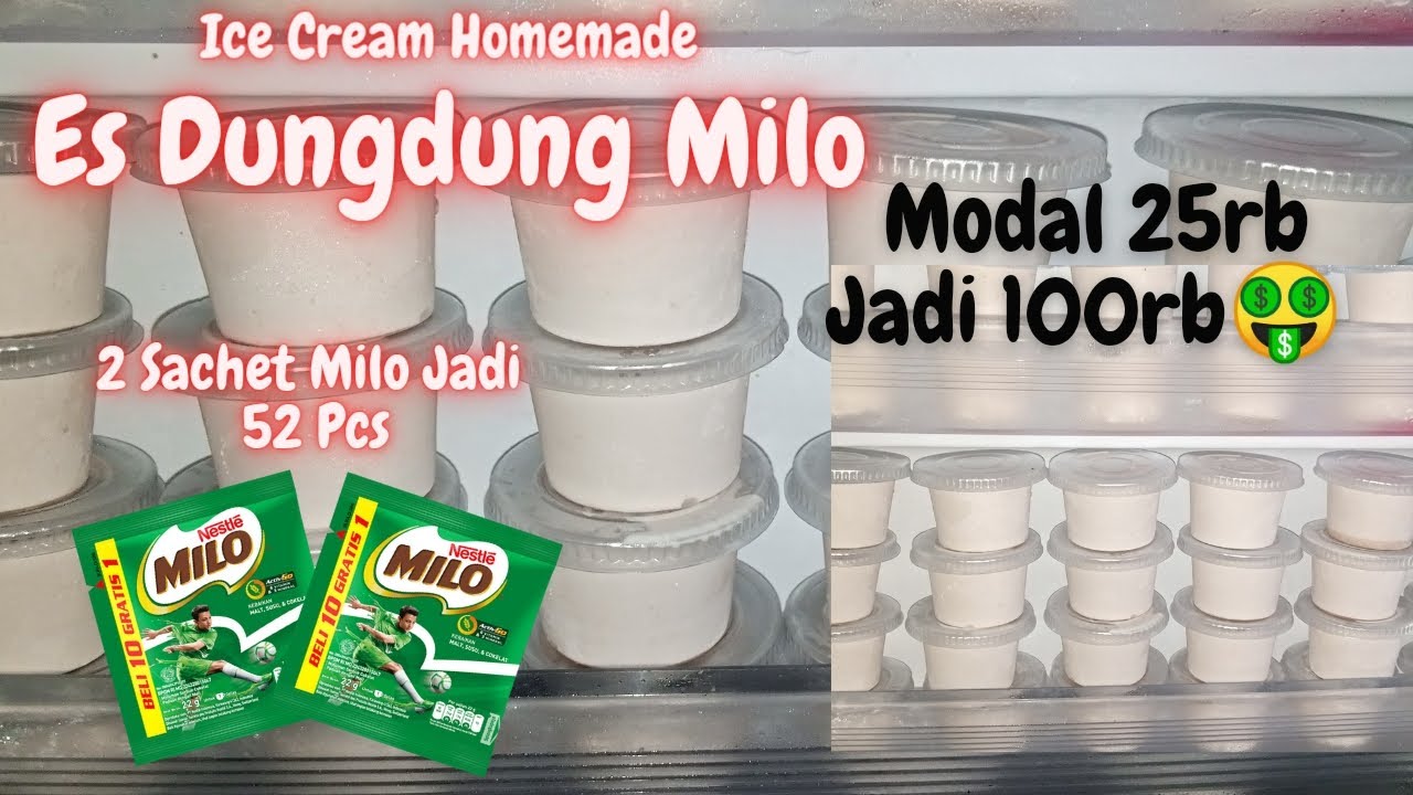 Cuma modal 25.000 udah bisa buka usaha || Es Dungdung Milo 2000an ...