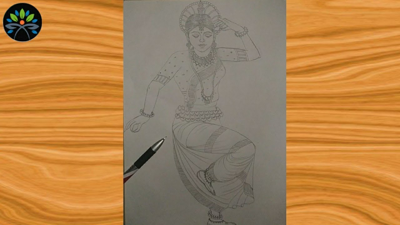 Indian classical dancer painting ll how to draw Indian classical dancer ...