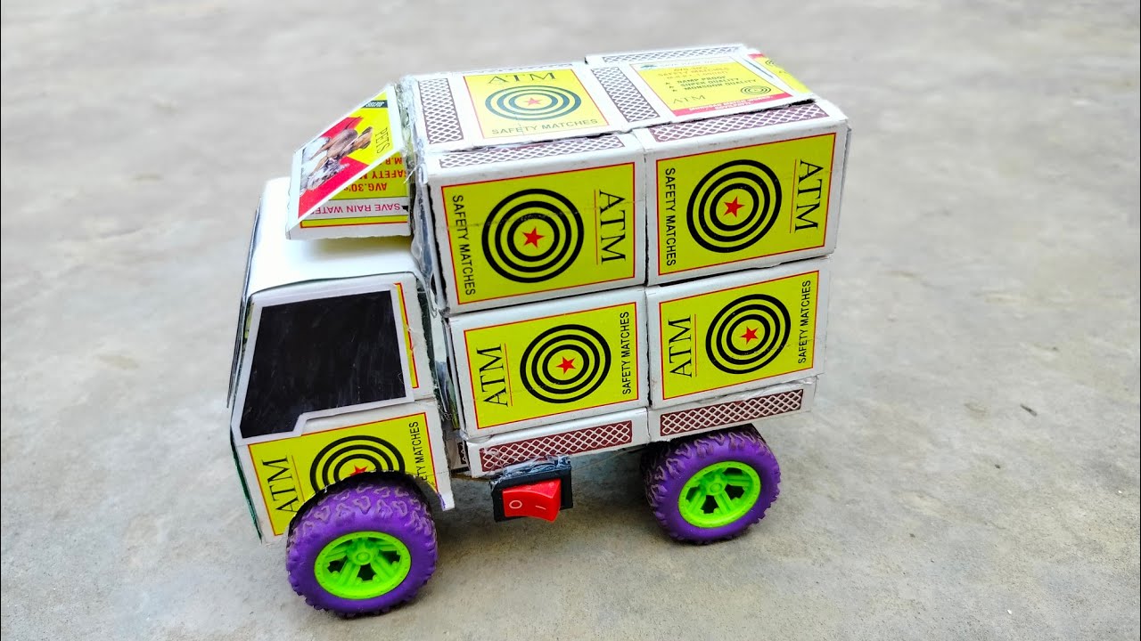 how to make matchbox truck at home - diy matchbox loury truck - YouTube