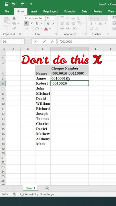 Excel Quick Tip: Adding Leading Zeros for Number! #shorts - YouTube