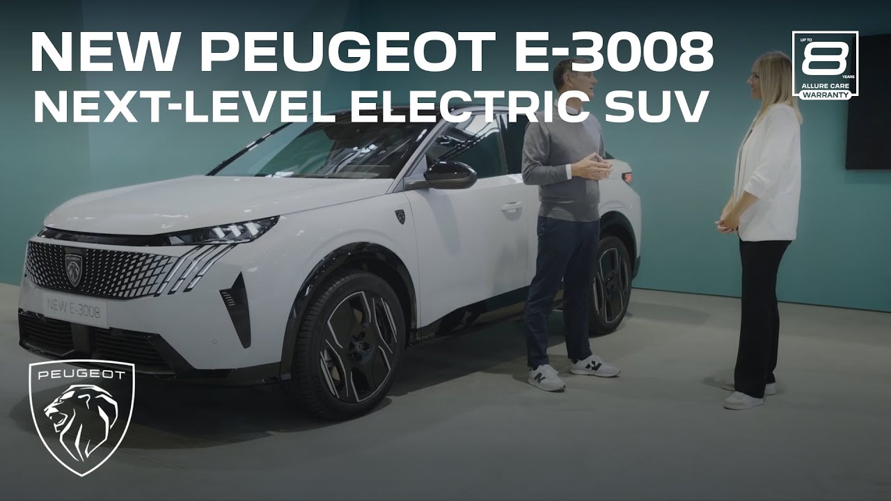 New Peugeot E-3008 l The Next-Level Electric SUV - YouTube