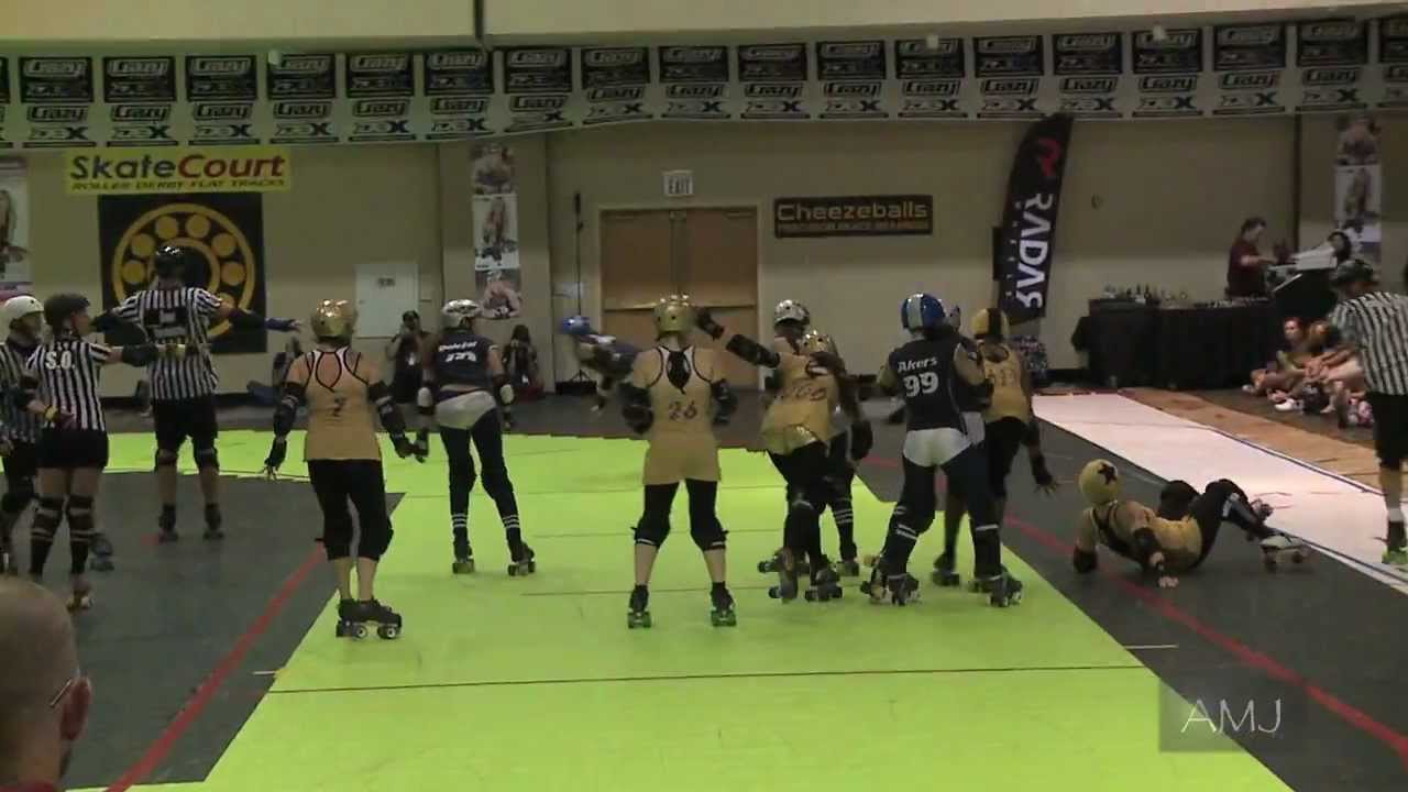 Rollercon July 30 2011 WFTDA BOUT Highlights - YouTube