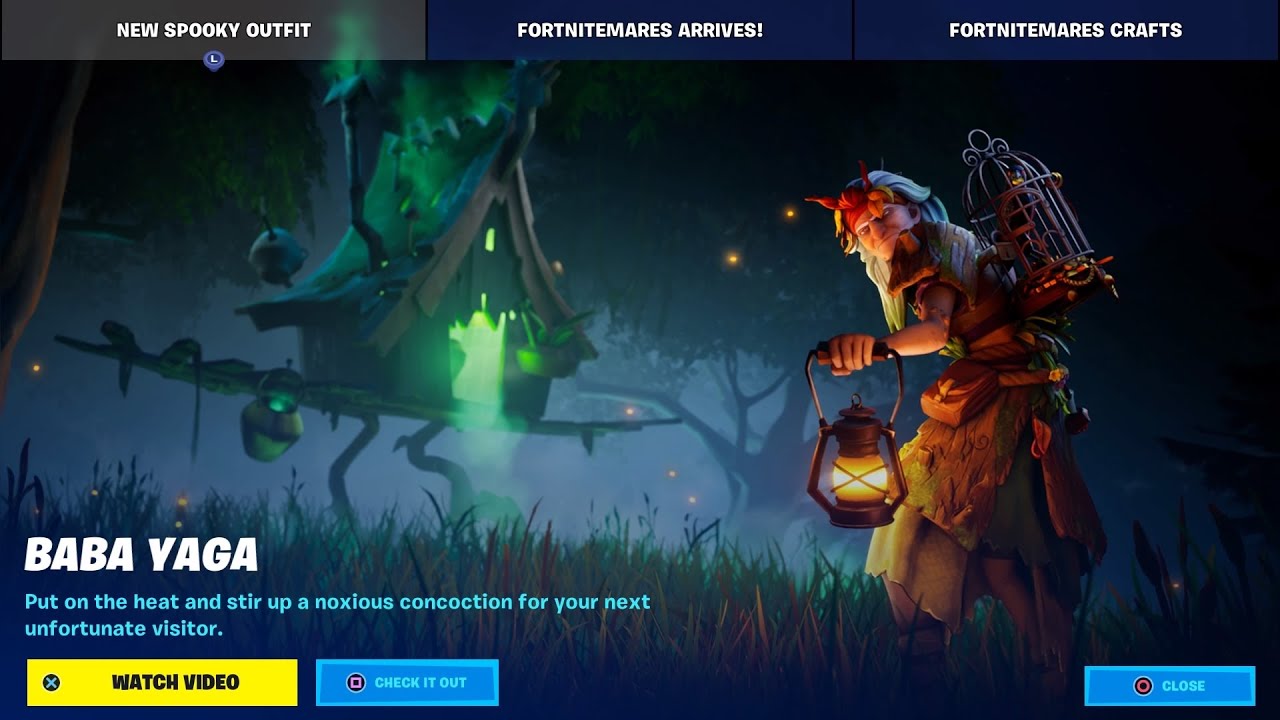 *NEW* BABA YAGA SKIN & HEADLOCK SKIN ARE NOW IN THE FORTNITE ITEM SHOP ...