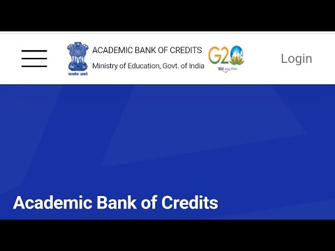 Academic Bank of Credit | ABC ID | How to create ABC ID | Register on ...