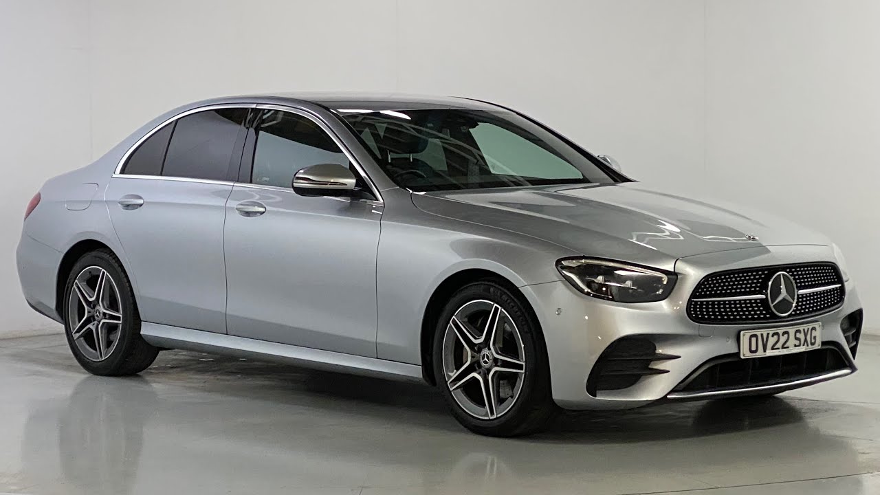 MERCEDES BENZ E200 AMG LINE MHEV OV22 SXG WALK AROUND - YouTube