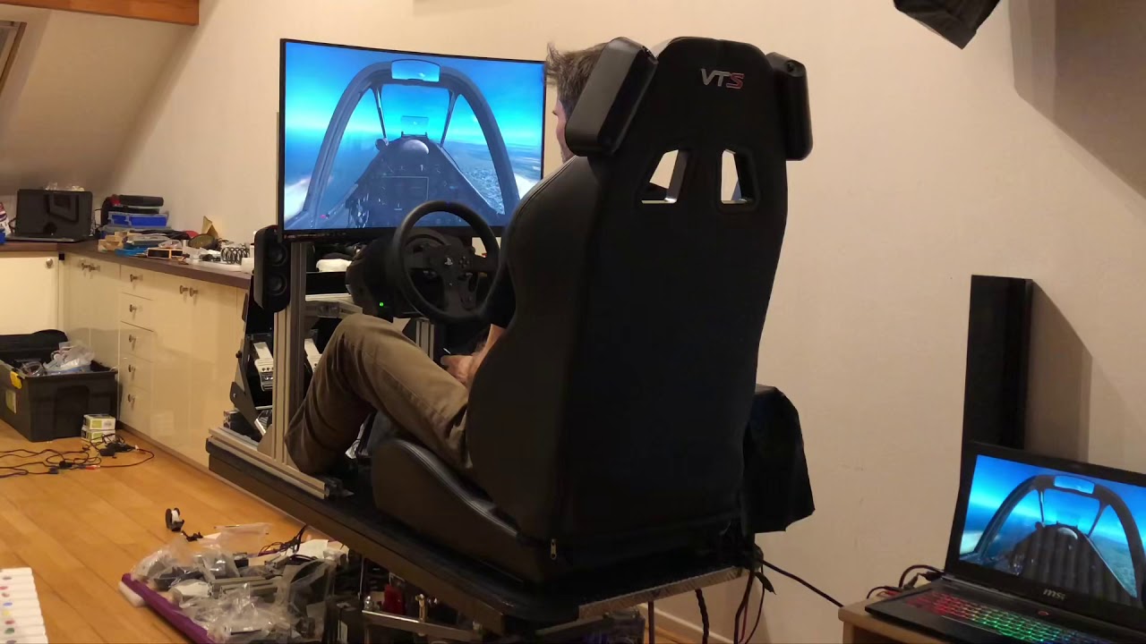 Homemade Motion simulator - DCS test - YouTube