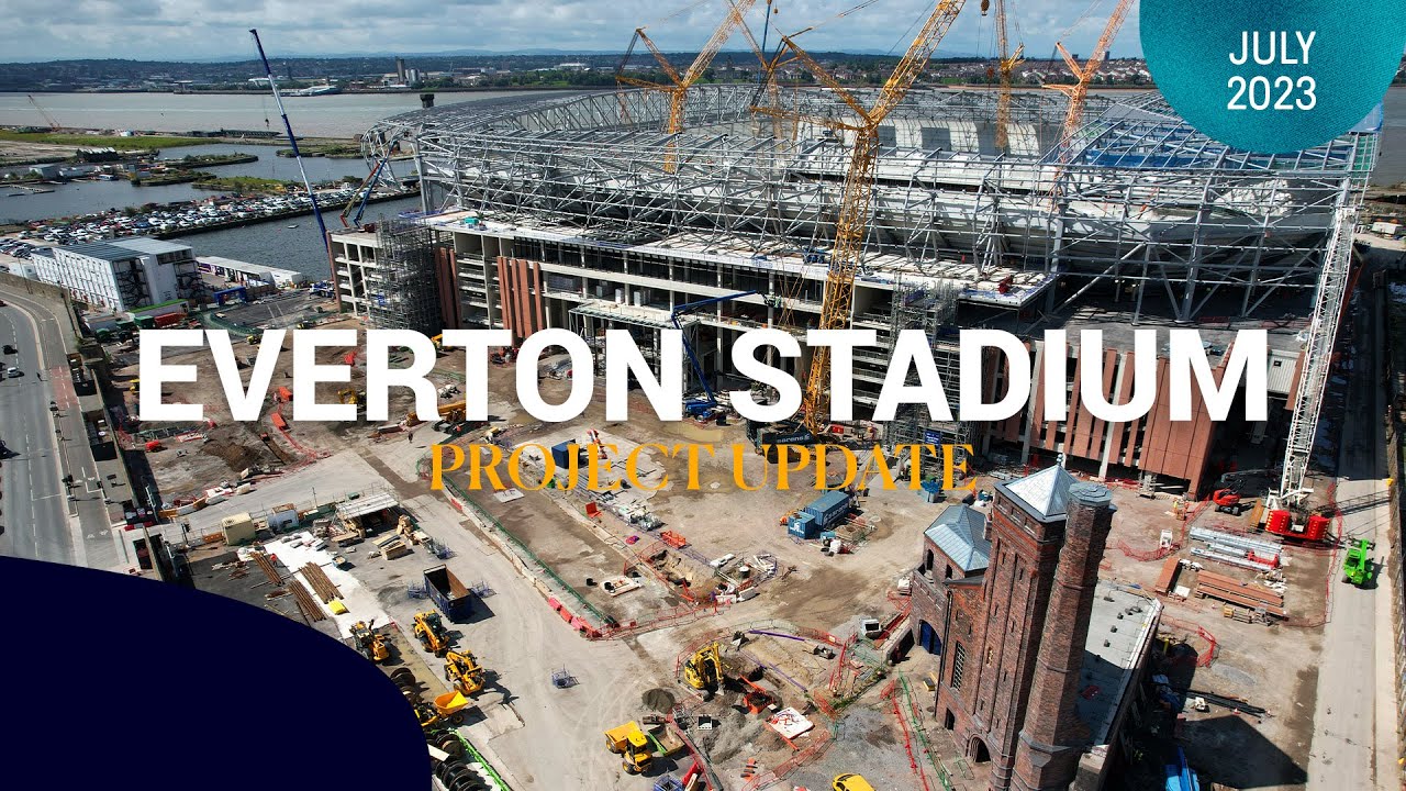 New Everton Stadium update: Terracing Taking Shape! - YouTube