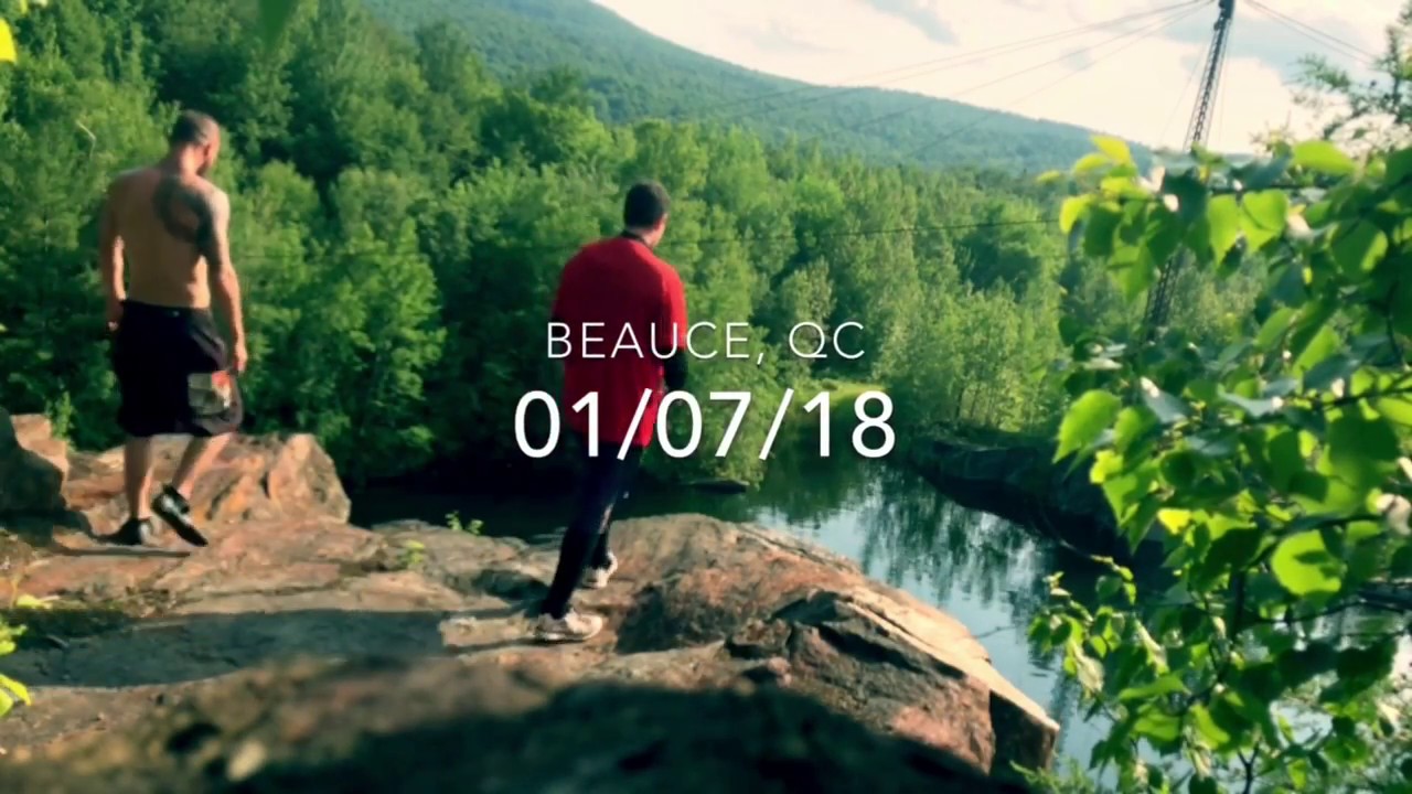 Cliff jumping 80 Feet ( Québec ) - YouTube