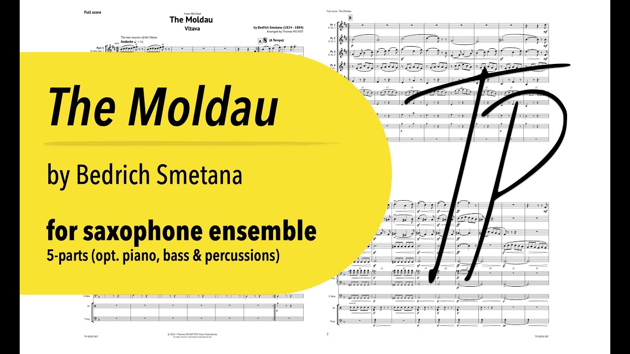 The Moldau by B. Smetana for saxophone ensemble - YouTube