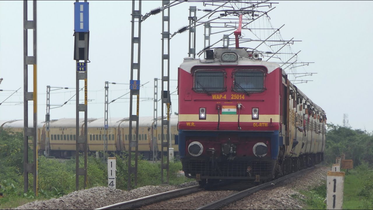 Secunderabad - Vellankanni SPECIAL Express Train | Red Monster WAP4 vs ...