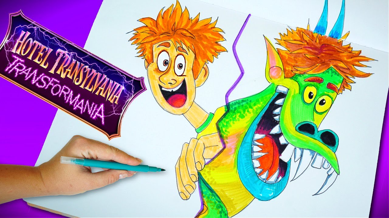 Hotel Transylvania 4 Transformania: Johnny into Monster Drawing - YouTube