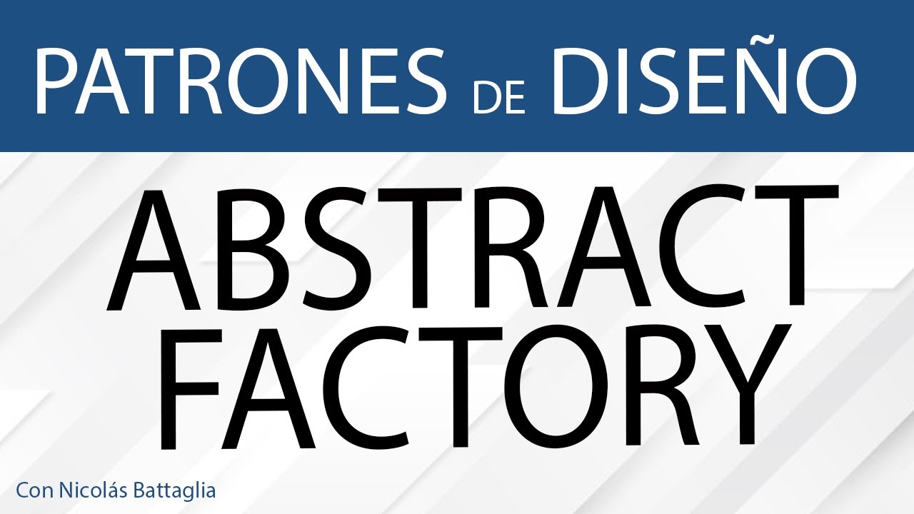 Patrón de diseño Abstract Factory en C# - YouTube
