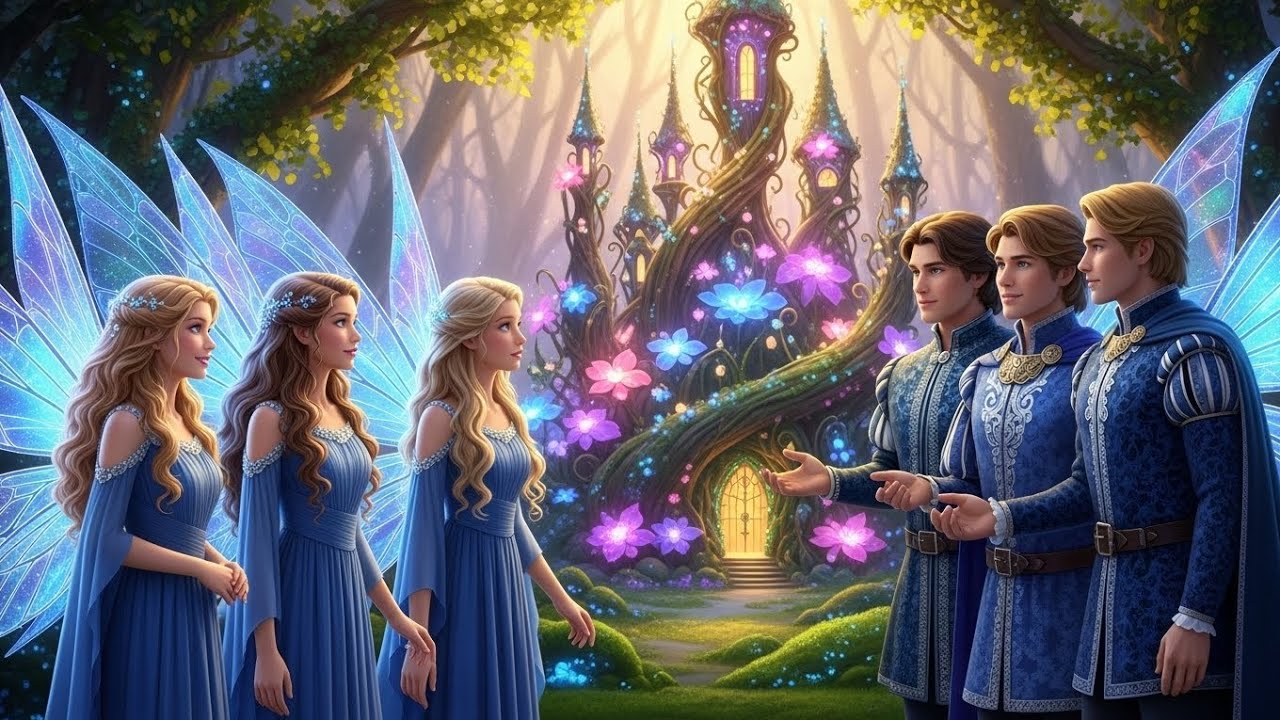Three Fairies and Three Princes | Lost Princes in the Forest | Magical ...