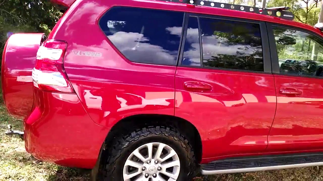 Red Toyota Prado - YouTube