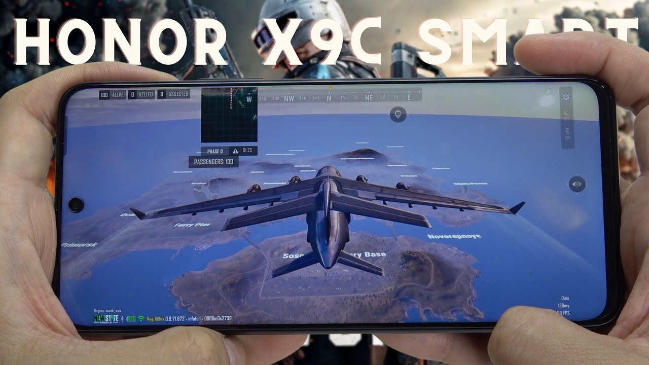 Honor X9c Smart test game PUBG New State - YouTube