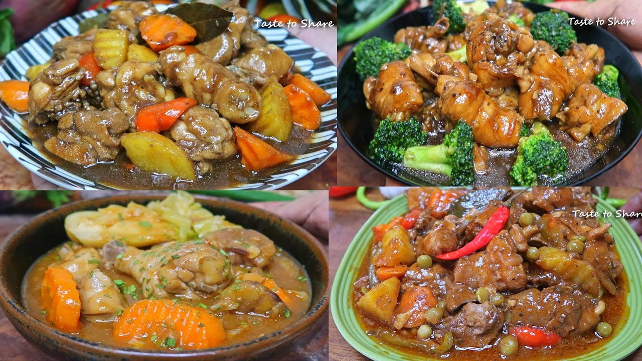 4 Ways Chicken Recipe for Dinner👌💯SIMPLE WAY of COOKING 4 Creative Ways ...