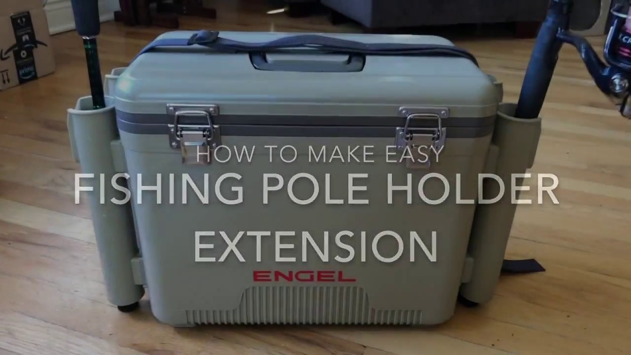 Making an easy fishing pole holder extension - YouTube