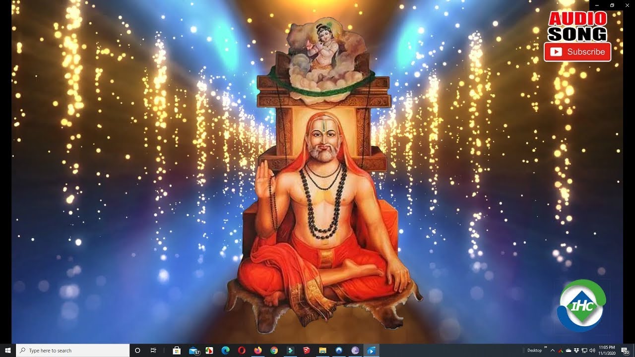 DAYA THORO DEVA GURU RAJANE RAYARA HADU !! KANNADA SONG !! BY GK ...