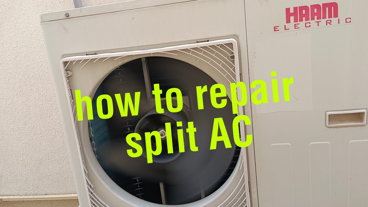 How to repair split AC Haam electric - YouTube