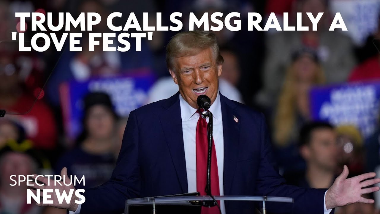 Trump attacks Harris and defends MSG rally | Spectrum News - YouTube