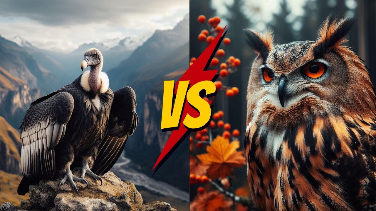 Andean Condor vs Eurasian Eagle Owl: Majesty in the Skies - YouTube