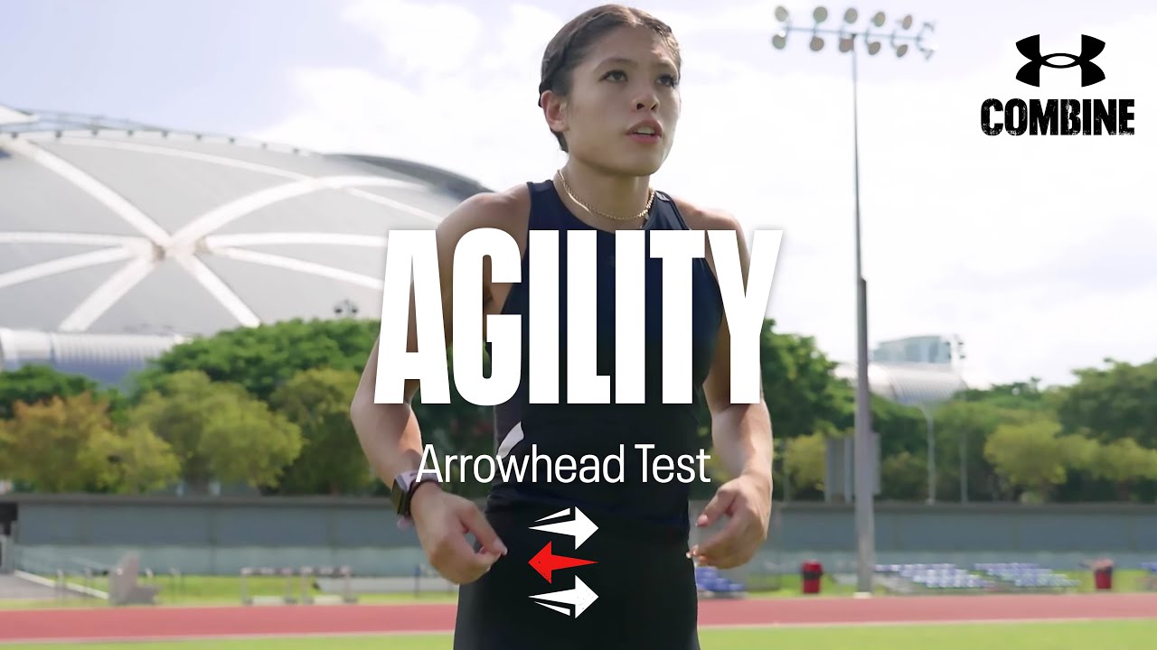 UA Combine Movement Standards - Agility Arrowhead Test - YouTube