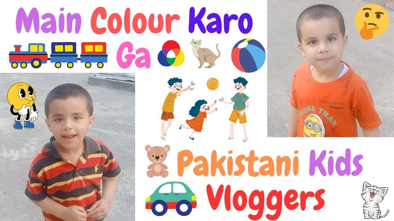 Main Coloure Karo Ga | Pakistani Kids | Family Routine | Ahmad Azan ...