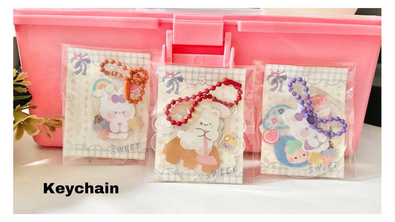 Decorate Keychain with Me Part 1 Guka Set - YouTube