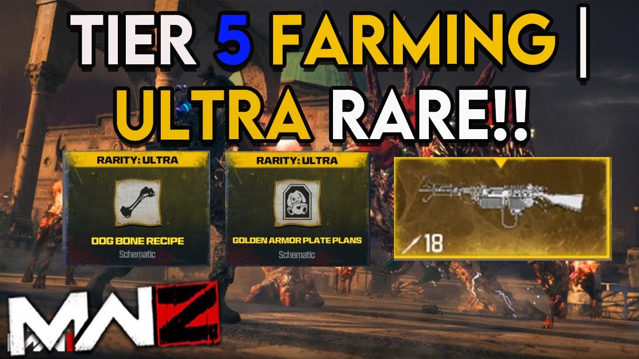 Farming Tier 5 | How to get GOLDEN ARMOR PLATE and DOG BONE Schematics ...