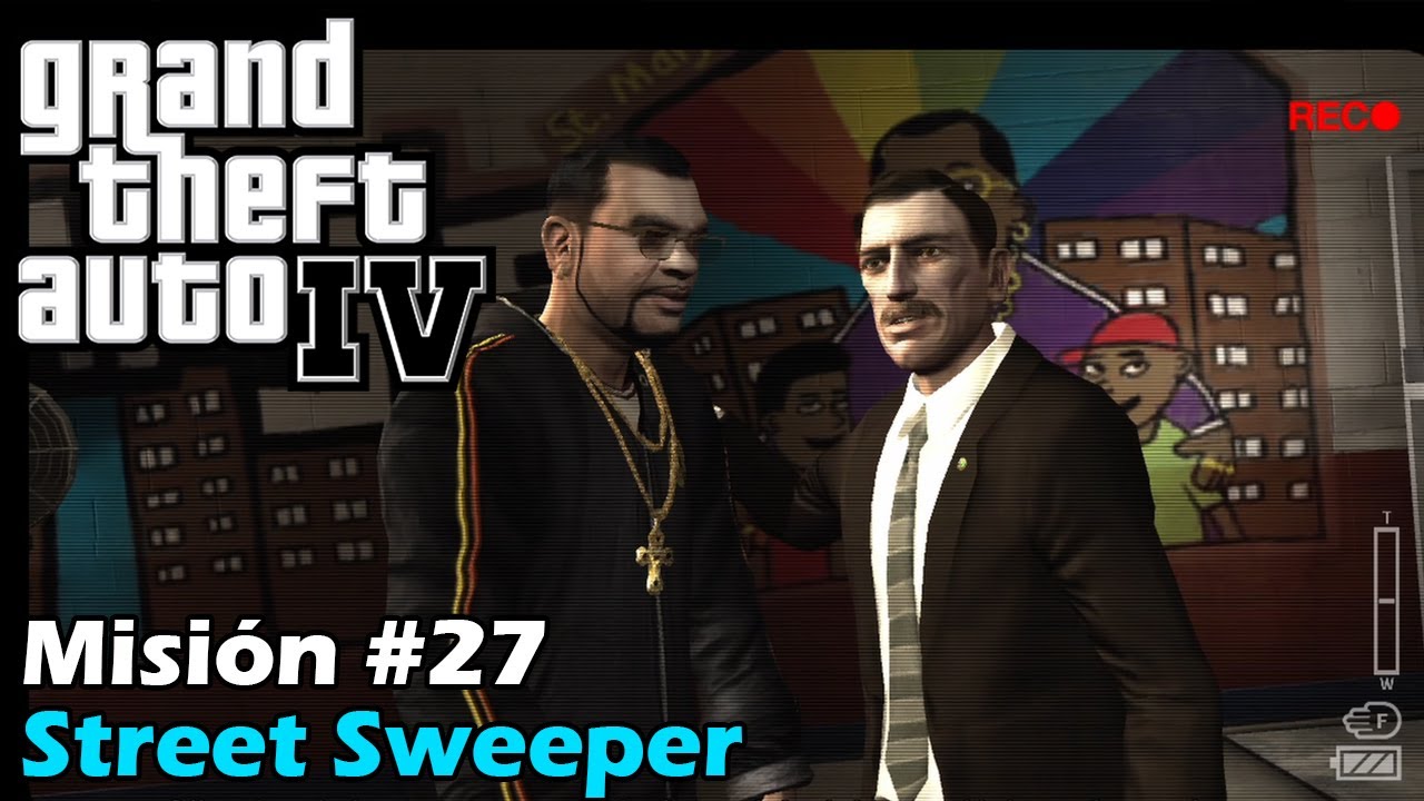 GTA 4 - Misión #27 - Street Sweeper (1080p - Xbox One) - YouTube