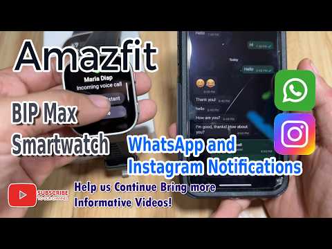 Amazfit BIP Max Smartwatch- Smart Notifications WhatsApp, Instagram 