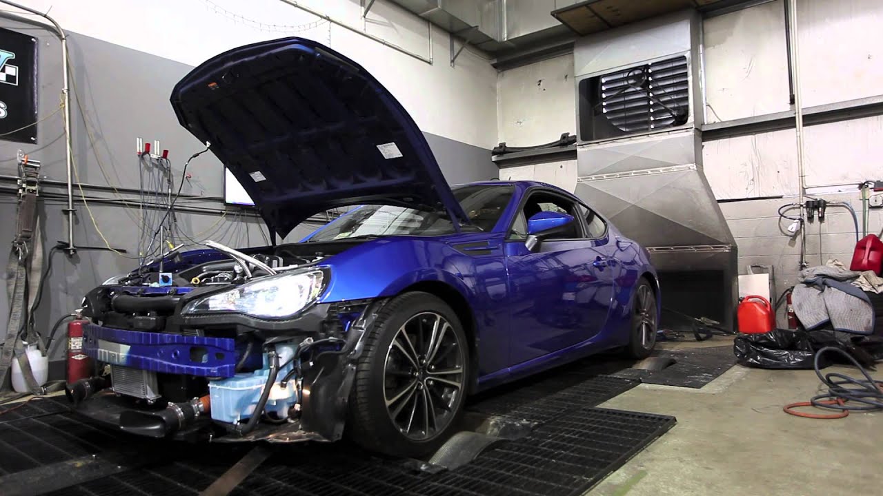 Innovate supercharged 2013 Subaru BRZ dyno run - YouTube