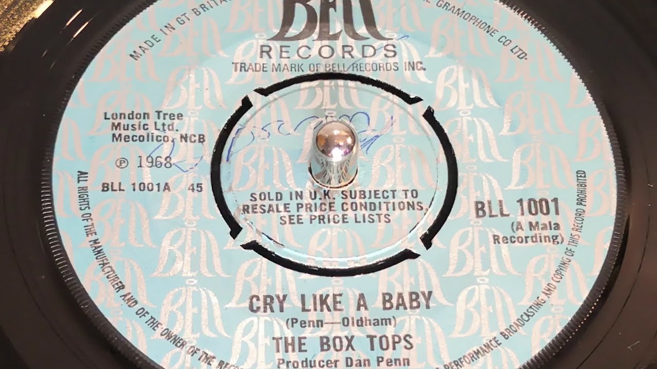 The Box Tops - Cry Like A Baby (1968 7" Single) - YouTube