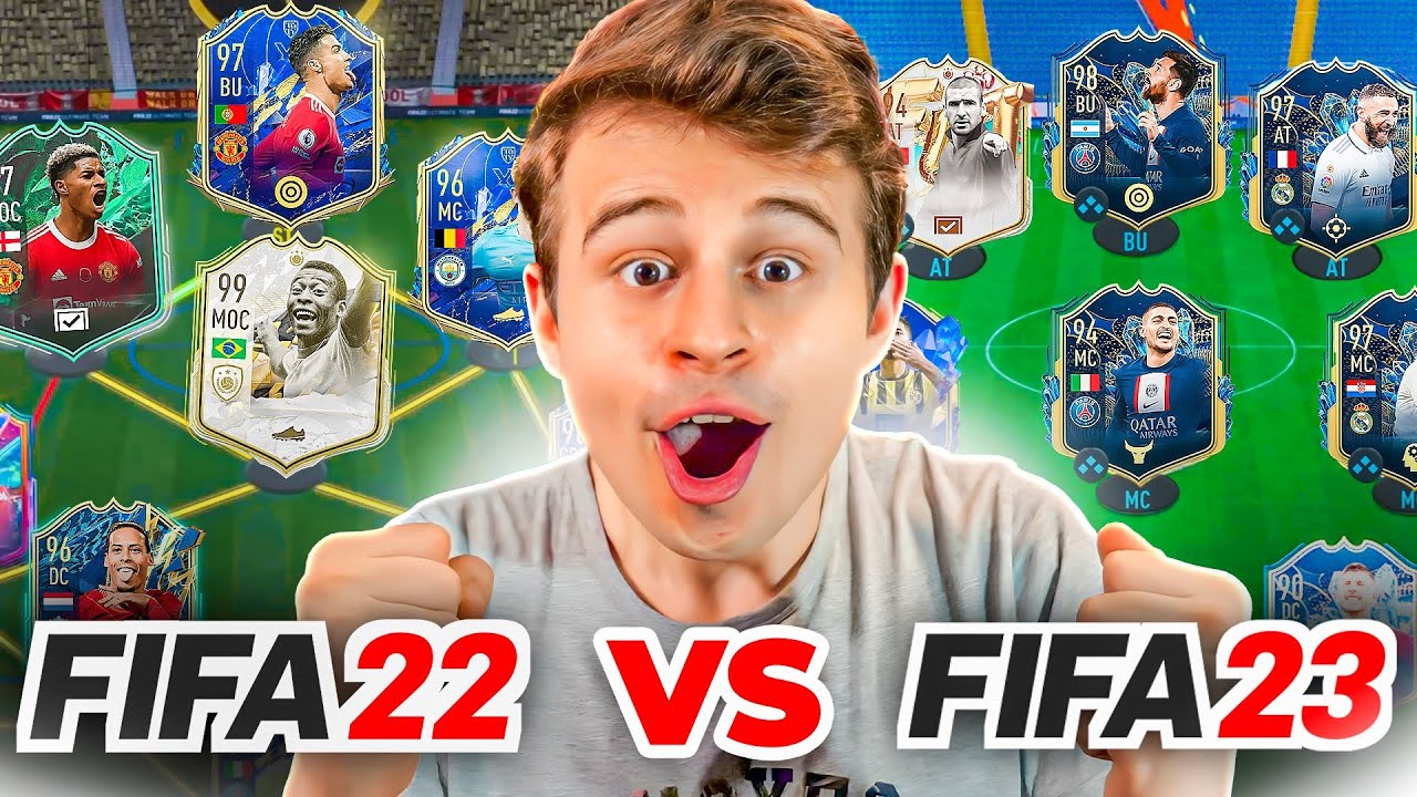 FIFA 22 vs FIFA 23 : QUI AURA LA MEILLEURE DRAFT ! - YouTube