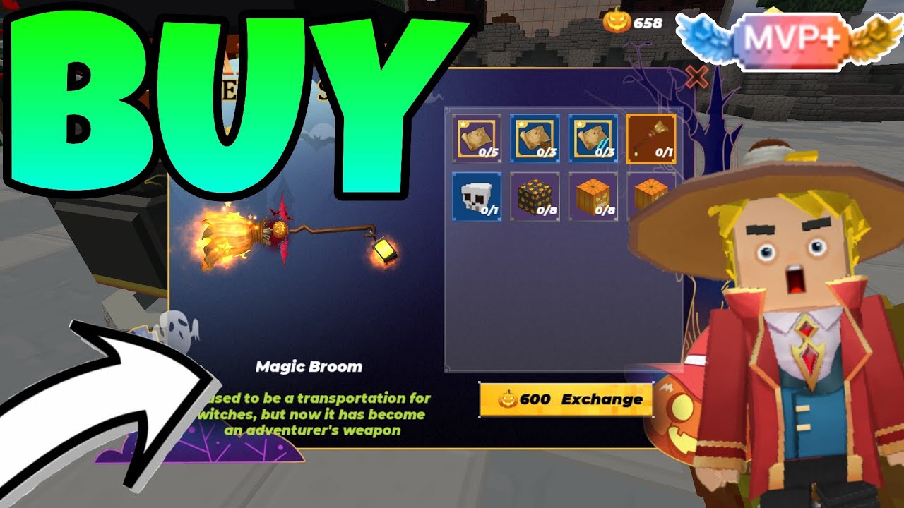 I Bought The Halloween Weapon in This Happen... in SkyBlock Blockman go ...