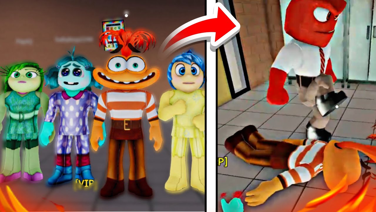 INSIDE OUT: BATTLING EMOTIONS… | Roblox Fight In A School - YouTube