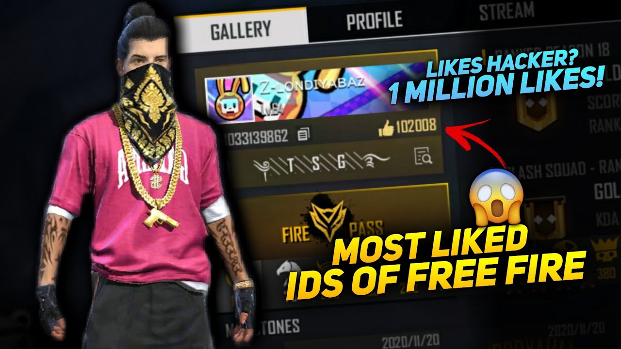 TOP 5 MOST LIKED PROFILES OF GARENA FREE FIRE 🔥|| LIKES HACKER? - YouTube