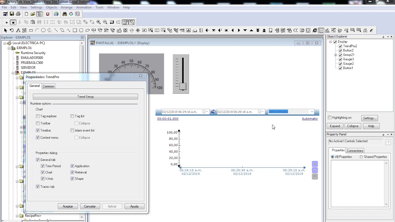 FactoryTalk View 8: gráficos de tendencia - YouTube