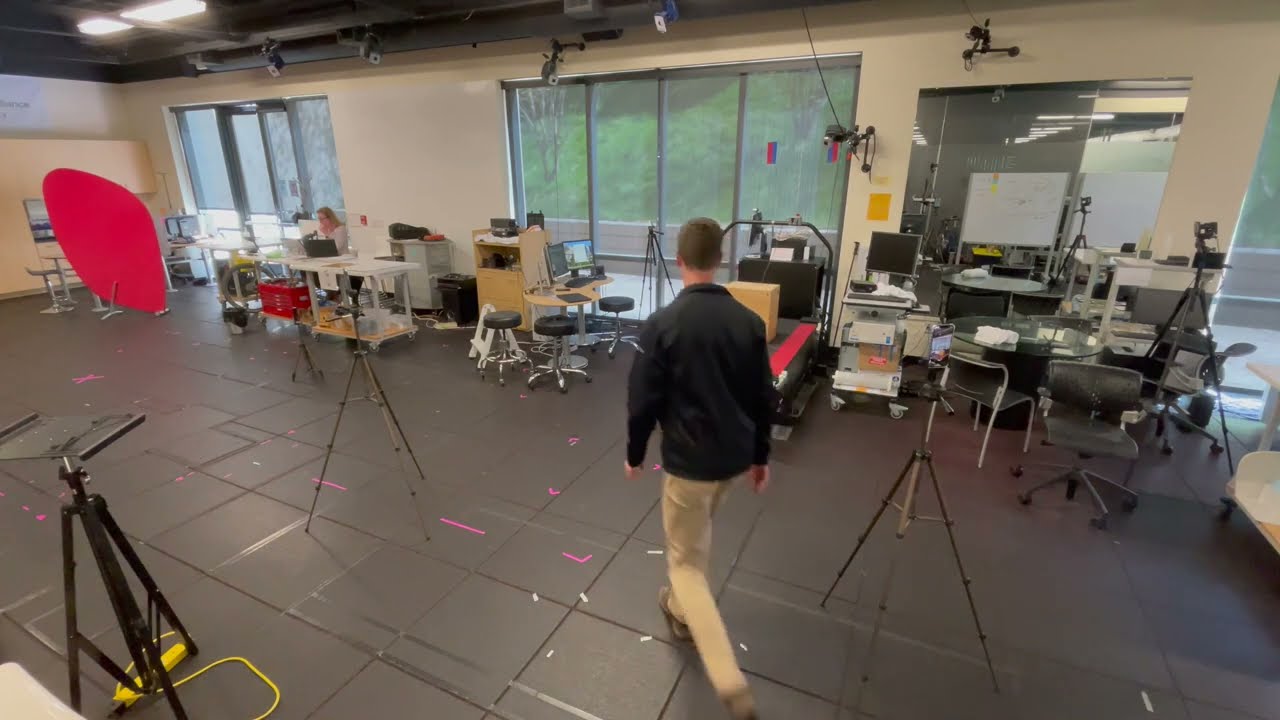 OpenCap treadmill data collection - YouTube