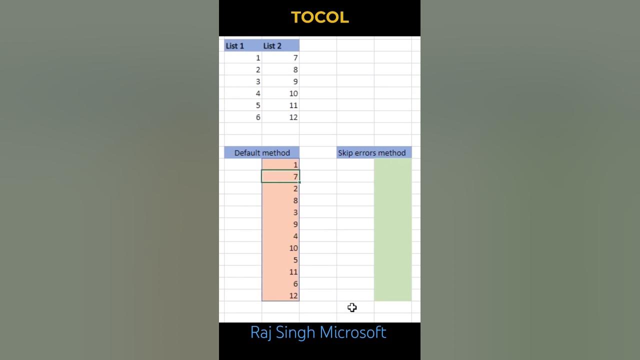 Excel Brilliance Raj Singh S Tocol Function Mastery 💼💡 Uncover Advanced Data Tricks 🚀 Youtube