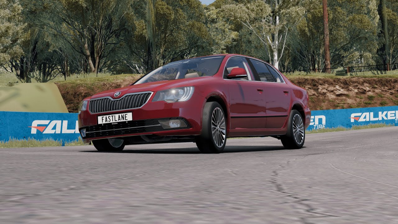 Lap around Mount Panorama in a Škoda Superb (Beamng.drive) - YouTube