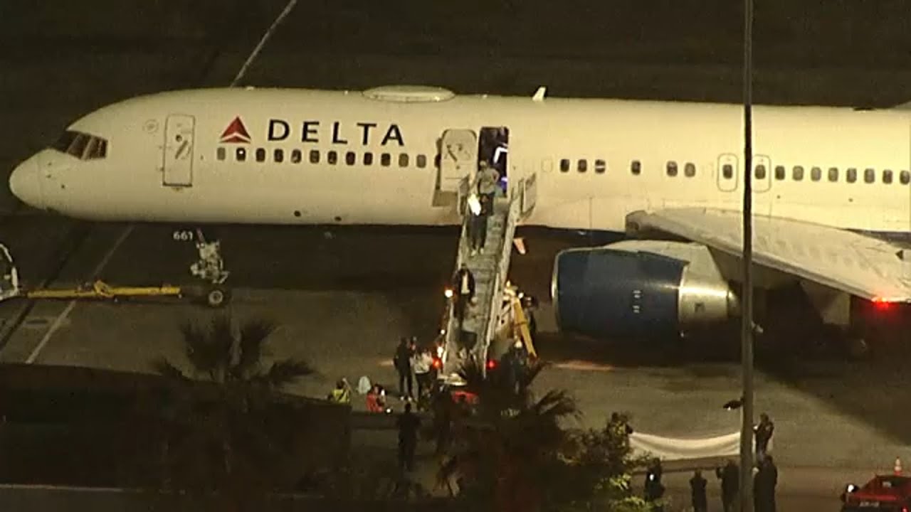 Dodgers' team plane touches down in LA after repeat World Series win ...