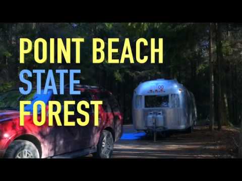 Airstream Camping at Point Beach State Park - YouTube