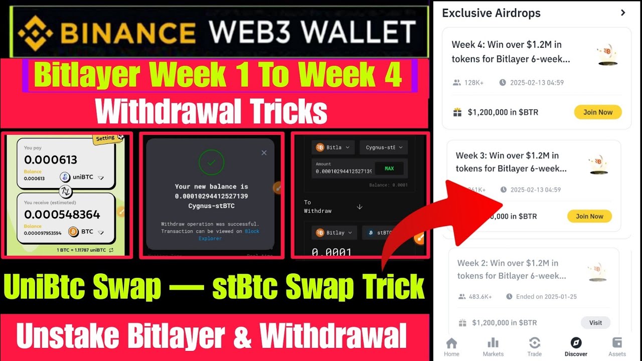 Binance Bitlayer Web3 Airdrop | How to Withdraw Bitlayer Fund ...