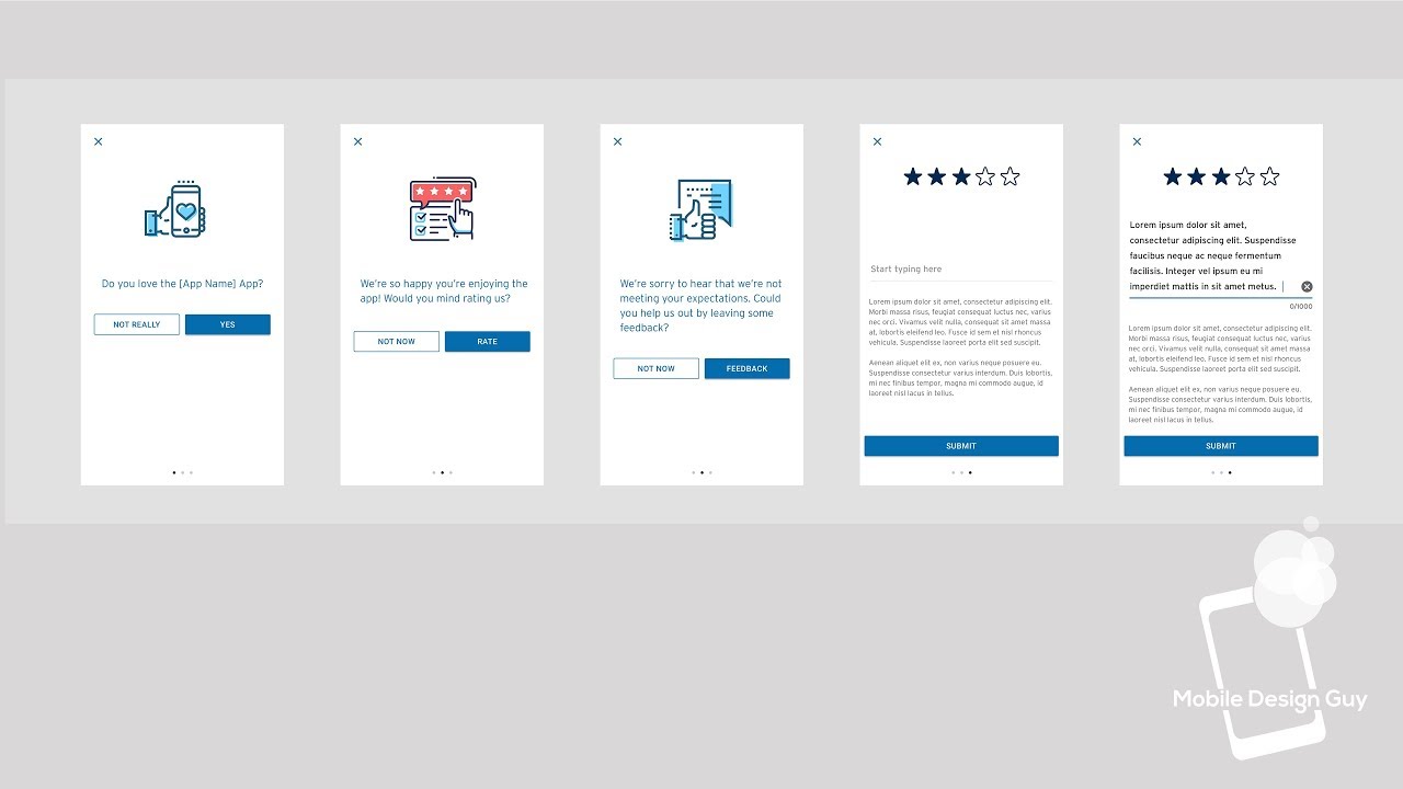 App Rating Design for Native Mobile Apps - YouTube