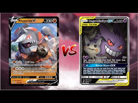 Pokemon TCG Online Expanded Rhyperior V Bea VS Gengar Mimikyu GX ...