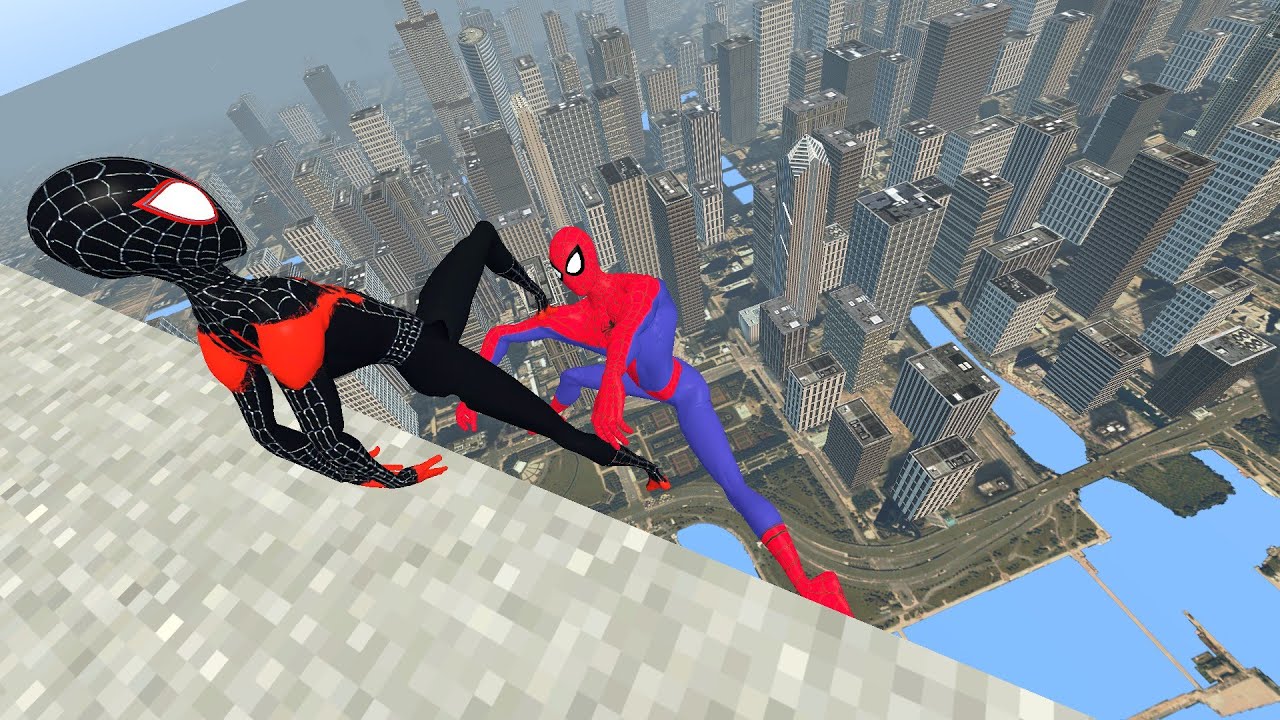 Spider-Man Gmod Epic Ragdolls Physics demonstration - YouTube