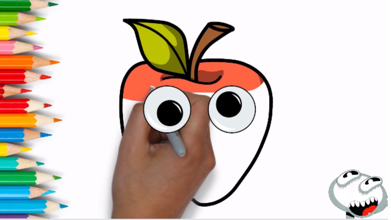 Learn how to draw glitter RAINBOW UNICORN, Strawberry, Stars, Apple ...